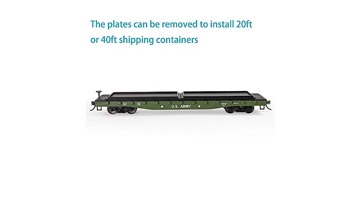 Evemodel C8741U HO Scale 52' Flat Car Transporter