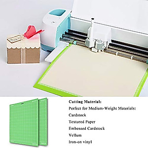 EVISWIY Variety Mats for Cricut Explore Air 2/Air/One/Maker StandardGrip/LightGrip/StrongGrip/FrabricGrip Multiple Adhesive Sticky Green Blue Purple Pink Cricket 12x12 Cutting Mats for Cricut 5 Pack