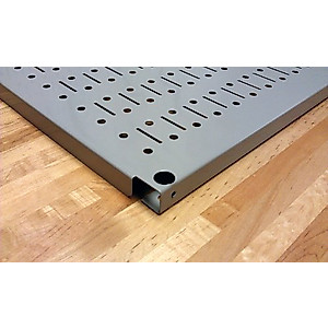 Wall Control Pegboard 16in x 32in Horizontal Galvanized Metal Pegboard Tool Board Panel