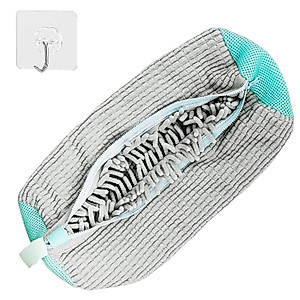 Shoe Washing Bag for Washing Machine, Reusable and Durable Deep-cleaning Shoe Bag for All Shoes And Sizes, Laundry Shoe Bag For Washer And Dryer.(Gray 1Pc)