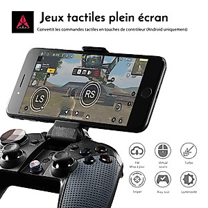 SHAKS S3b Mobile Game Controller for Android, Windows, MacOS, iOS, X-Cloud, Stadia, Geforce - Bluetooth Wireless Gamepad, Powered by Qualcomm