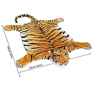 BRUBAKER Huge Brown Tiger Rug 72x42 Inch
