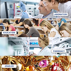 LACHOI Lab Scale 2000g×0.01g Precision Scale 0.01g Accuracy Laboratory Analytical Balance Digital Scale Jewelry Gram Pharmacy Scale,LCD Display(No Test Weight)