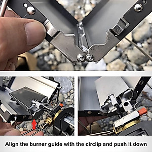 Portable Cassette Stove, Folding Camping Stove, Outdoor Camping Burner, Collapsible Camp Cooking Stove, 2600W Foldable Stainless Steel Camp Stove Camp Stove