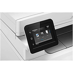HP Color Laser Jet Pro M283cdw-F Wireless All-in-One Laser Printer, Print Scan Copy Fax, 600x600DPI, 260-Sheet, 22ppm, White, Auto 2-Sided Printing, Remote Mobile Print, Durlyfish USB Printer Cable
