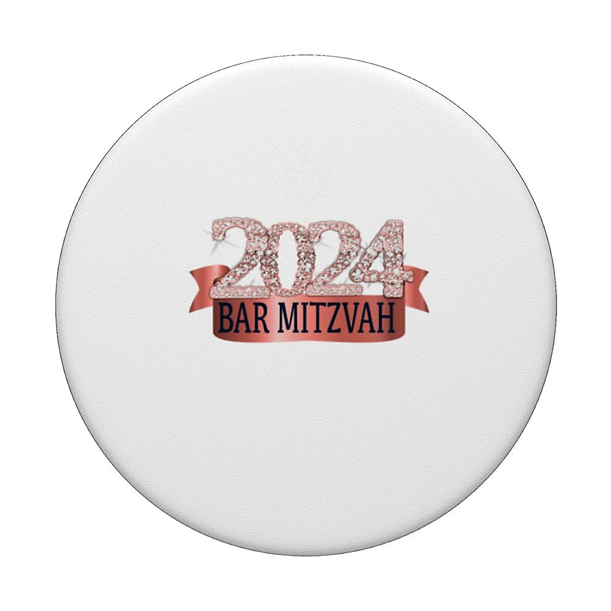 Bar Mitzvah 2024 I With Pride & Joy I Rose Banner Decor PopSockets Standard PopGrip
