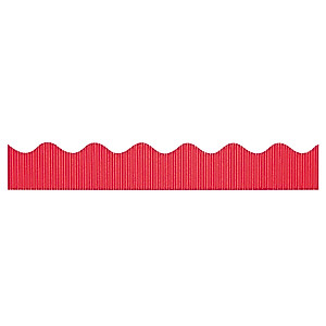 Pacon Bordette Decorative Border, 2.25" X 50 Ft Roll, Flame Red