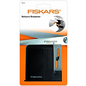 Fiskars 1005137 Scissors Sharpener, 3.5 x 10.2 x 9.8 cm, Orange