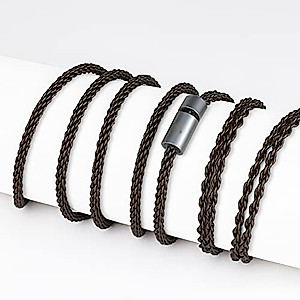 okcsc MMCX Cable Replacement Upgrade Cable for Shure SE215 SE315 SE425 SE535 SE535LTD SE846 AONIC3 AONIC4,8 Core OFC Audio Cable MMCX Connector Cable for Stock 4 Feet Length with 3.5mm Plug