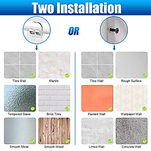 Kayfia Shower Caddy 6 Pack Large Capacity Adhesive Shower Shelves Bathroom Shower Organizer No Drilling Wall Mounted Shampoo Holder Shower Storage Rack for Inside Shower (Silver Grey)