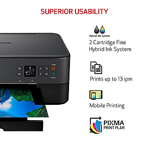 Canon PIXMA TS6420a All-in-One Wireless Inkjet Printer [Print,Copy,Scan], Black