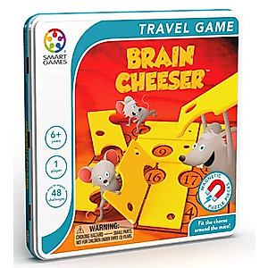 SmartGames Noah's Ark Magnetic Travel Game with 48 Challenges for Ages 5+ with Metal Travel Box