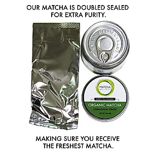 eco heed Matcha Green Tea Powder Organic Ceremonial Grade 1.4oz - 1st Harvest Premium Matcha From Uji – Matcha Wellness