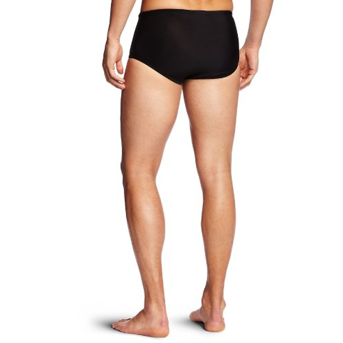 Speedo Men's Swimsuit Brief PowerFlex Eco Dive Solid Speedo Black, 34