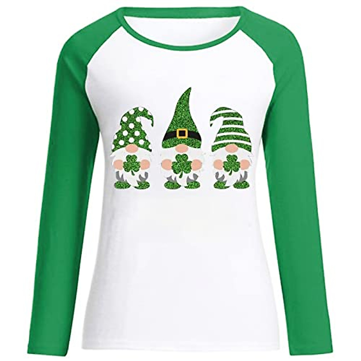 St Patricks Day Gnomes Shirts for Women Irish Gifts for Women St Patricks Day Shirt Women Plus Size Women's Tops St Patricks Day Party Supplies T-Shirts Tees Tops Blouses