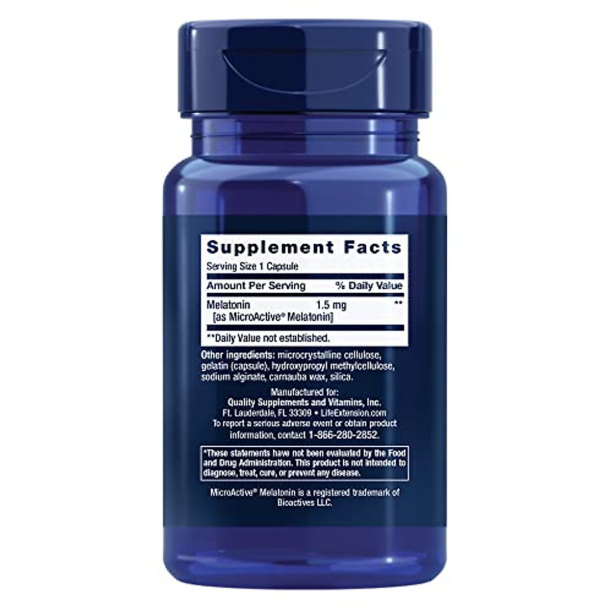 Life Extension Melatonin IR/XR - Immediate & Extended-Release Melatonin - 7 Hours Support - For Uninterrupted Sleep Patterns, Stay Asleep All Night Long - Non-GMO, Gluten-Free – 60 Capsules
