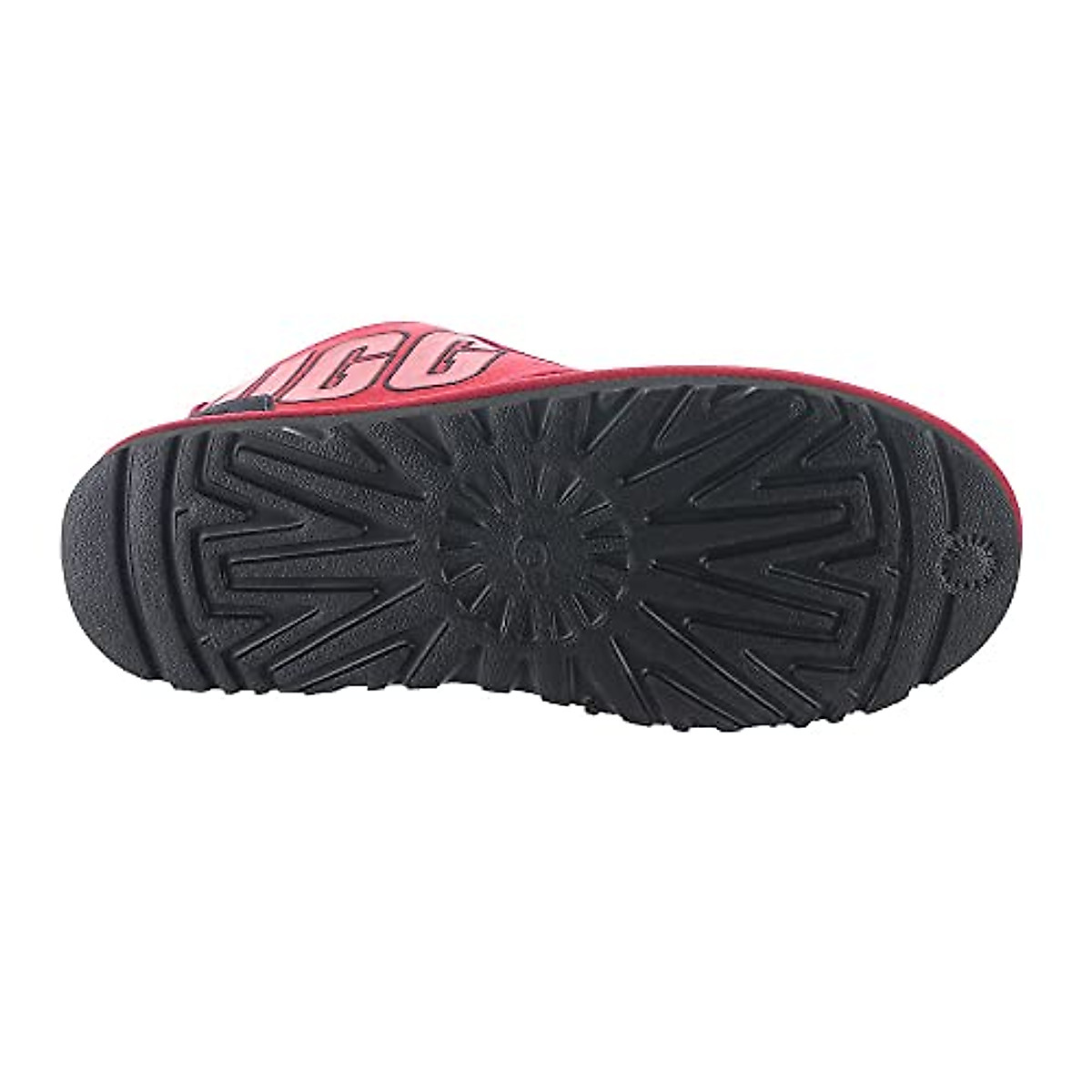 UGG Men's Neumel Graphic Outline Chukka Boot, Samba RED/Black Suede, 9