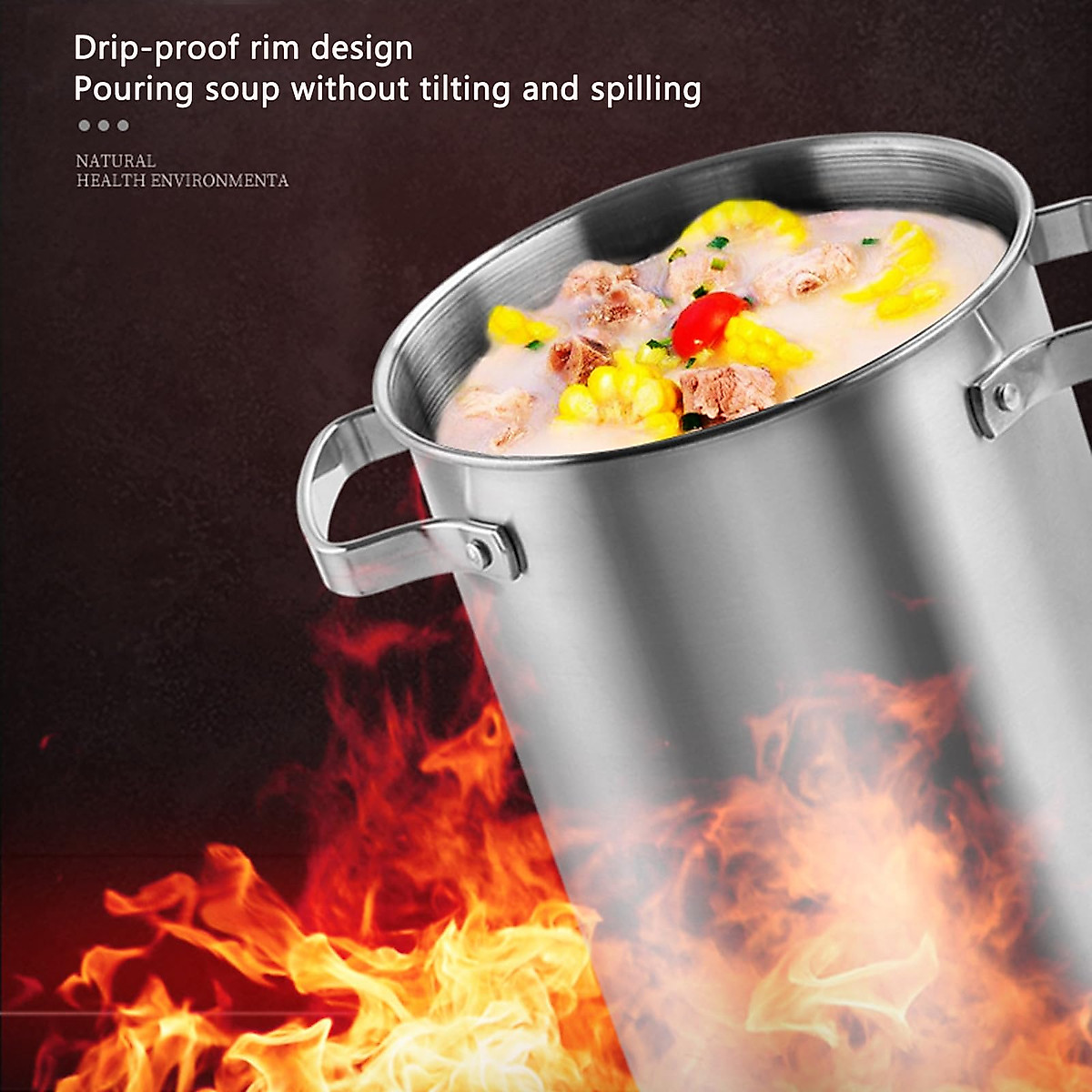 Stainless Steel Vertical Cooker/Steamer - 4L Asparagus Vegetable Pot Home Deep Fryer Pot Japanese Tempura Deep Frying Pot with Strainer Basket and Lid for Kitchen French Fries, Chicken