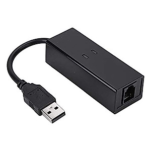 Oumij USB 56K External Dial Up Voice Fax Data Modem Fit for Win7 Win8 Win10 XP Supports V.92 protocols and Features 56K Download speeds, 48K Data Upload and 14.4 Kbps fax Mode