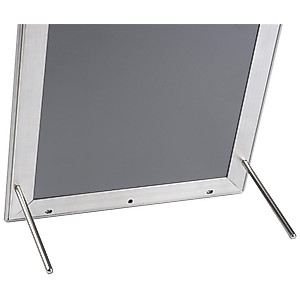 Displays2go Snap Open Sign Holder Frame, 8.5 x 11 Inch, Wall Mount or Tabletop, Silver Aluminum (WSNF8511SV)