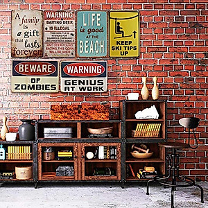 HOUVSSEN Easy to be Distracted by Donkeys and Garden Houses, Gifts for Gardening Lovers 8x12 inch Home Decoration Metal tin Sign Retro tin Sign