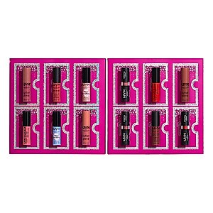 NYX PROFESSIONAL MAKEUP Gift Set, Diamonds & Ice 12 Day Lipstick Countdown Advent Calendar