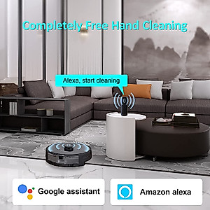 Arnagar Robot Vacuum, 2022 Newest Robot Vacuum and Mop Combo, Strong Suction, 220 Mins Runtime, Compatible with Alexa, Ideal for Pet Hair (S8-pro)