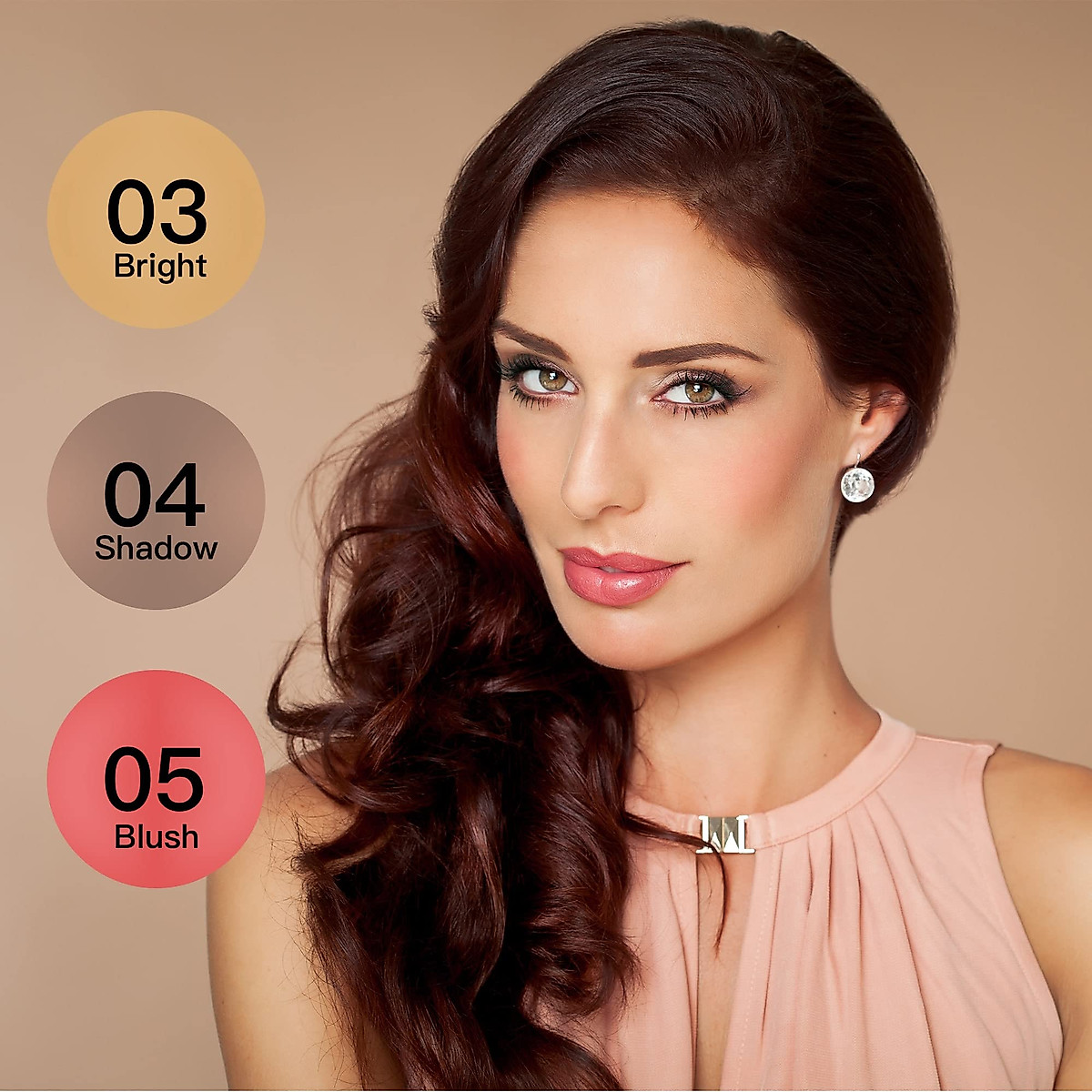 3 Pcs Cream Contour Sticks, Shades with Highlighter & Shadow & Blush, Shimmer Cream Powder Waterproof and Long-lasting Face Cosmetics, Non-greasy Face Brightens & Blush Sticks.