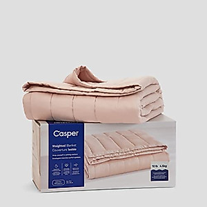Casper Sleep Weighted Blanket, 15 lbs, Dusty Rose