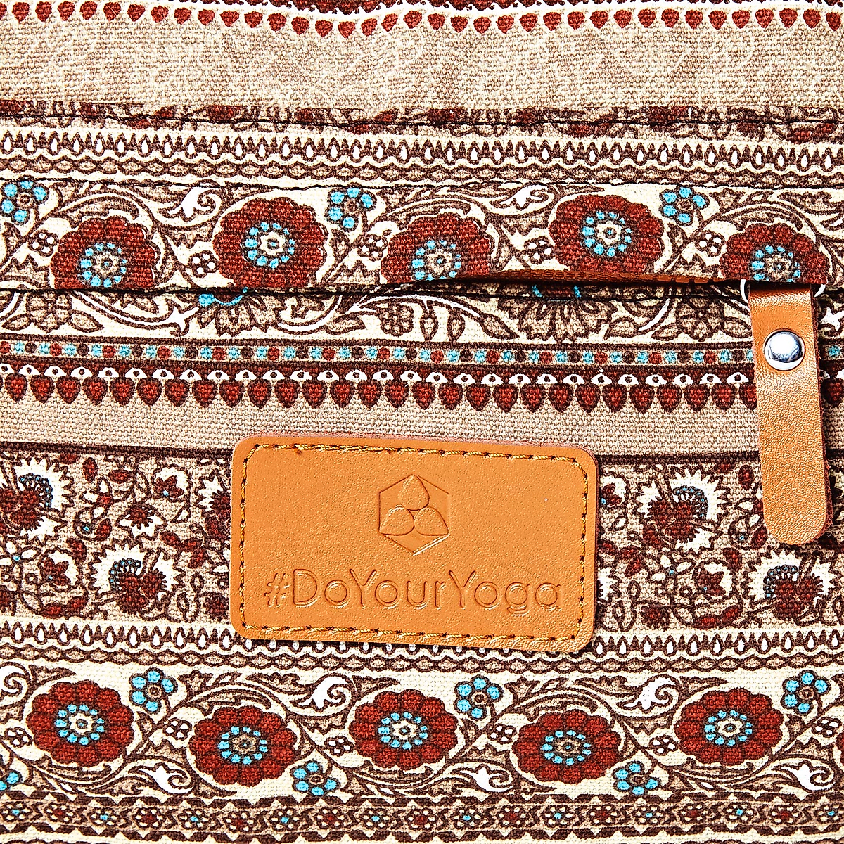 #DoYourYoga Full-Zip Extra Large Yoga Mat Tote Bag with Multi-Functional Storage Pockets for Sports Gym Pilates »Ghanpati« BrownStyle