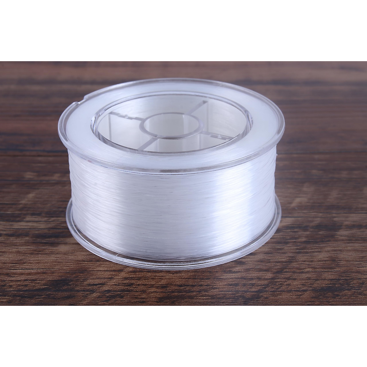 KONMAY Clear Seed Beads Thread, 340 Yards 0.3mm Monofilament Nylon Beading Thread, Invisible Craft String Thread for Hanging Ornaments, Crafting, Balloon Arch, Beading and Jewelry Making