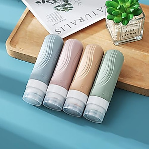 SaineeyCN 12 Pack Travel Size Bottles, Tsa Approved 3oz Travel Size Containers, BPA Free, Leak Proof, Portable Travel Accessories