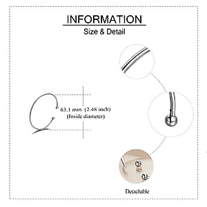 EXRANQO 925 Sterling Silver Open Bangle Bracelet Two Bead Cuff Bangle for Women Jewelry Presents