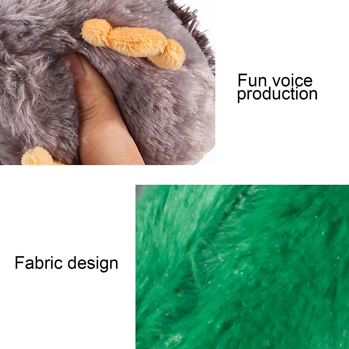 MCGOS Plush Animal Dog Toys, Squeaky Stuffed Animal Toys, Durable Squeaky Teething Dog Toys, Interactive Soft Plush Puppy Chew Toy, Pet Toys, for Small, Large Dogs Boredom Relief, Training, Playing