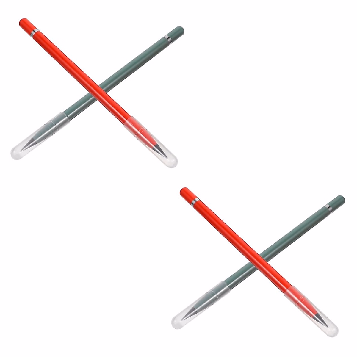 Ciieeo 4 Pcs Pencil Forever Pen Erasable Signing Pen Paint Black Ink Stylus Funny Pens Black Office Supplies Inkless Pen Drafting Supplies With Eraser Drawing Pen Metal Child