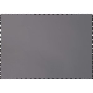 Creative Converting PLACEMATS, 13.5 in x 9 in, 50 ct, Gray