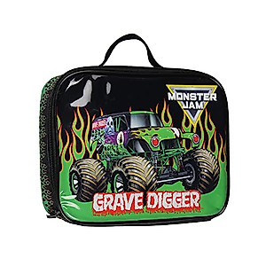 INTIMO Monster Jam Grave Digger Single Compartment Insulated Big Large Lunch Box Bag