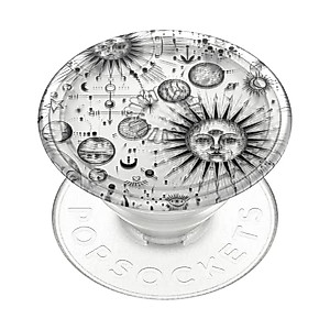 PopSockets Plant-Based Phone Grip with Expanding Kickstand, Eco-Friendly PopSockets for Phone - Translucent Cosmic Sun