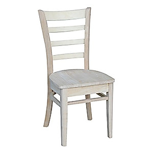 International Concepts Emily Side Chair, Unfinished