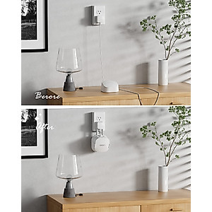 COOLWUFAN Outlet Wall Mount Holder for eero 6 or eero 6+ mesh Wi-Fi System [NOT Fit for eero mesh], No Messy Wires, Easy to Install Mount Holder for eero 6 & eero 6+ mesh Wi-Fi System (3 Pack)