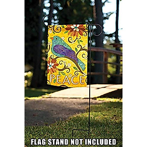 Toland Home Garden 1110071 Bird Of Peace Bird Flag 12x18 Inch Double Sided Bird Garden Flag for Outdoor House Flag Yard Decoration