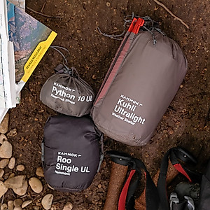 KAMMOK Kuhli Ultralight | Versatile Weather Shelter, (Waterproof, Durable, Portable, Camping Tarp, Hammock Tarp, Rain Cover), Crater Gray