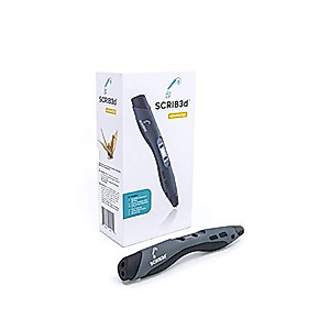 SCRIB3D Advanced 3D Printing Pen with 20 Feet of Filament, Stencil Book, and Project Guide