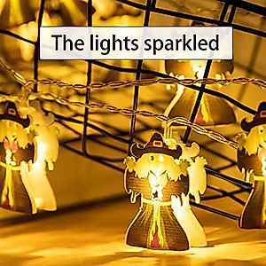 Lovskoo Halloween Decorations Indoor Outdoor 59in Witch Led Lights Waterproof Halloween Lights Garden Lights Halloween Party Decorations Witch Decor Happy Halloween Sign Halloween Scary Decorations