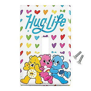 Care Bears: Unlock the Magic Hug Life Plastic Wall Decor Toggle Light Switch Plate Cover