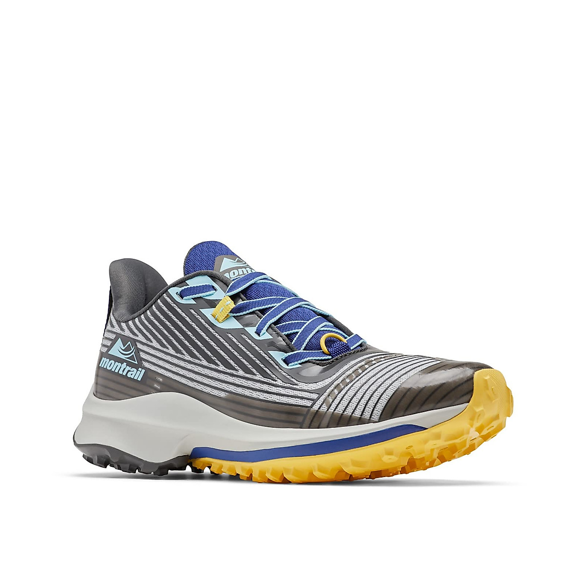 Columbia Women's Montrail Trinity Ag, Grey Ice/Spring Blue, 7