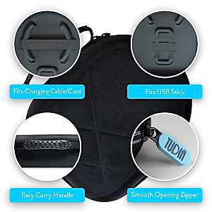 TUDIA Hard Travel EVA Shock Absorption Carrying Storage Case for Razer Kraken 7.1 V2 Wireless Gaming Headset Mac PC Game Headphone Microphone [CASE ONLY, Device NOT Included]