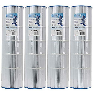 Unicel C7471 Clean & Clear Swimming Pool Replacement Filter Cartridge (4 Pack) - Replaces C-7471, PCC105, and FC-1977