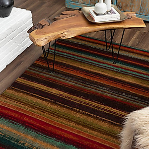 Mohawk Home New Wave Boho Stripe Area Rug, 6'x9', Multi