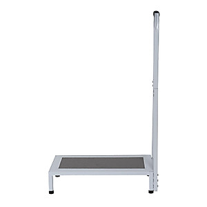 Jobar International Bath Step with Handle, White/Blue